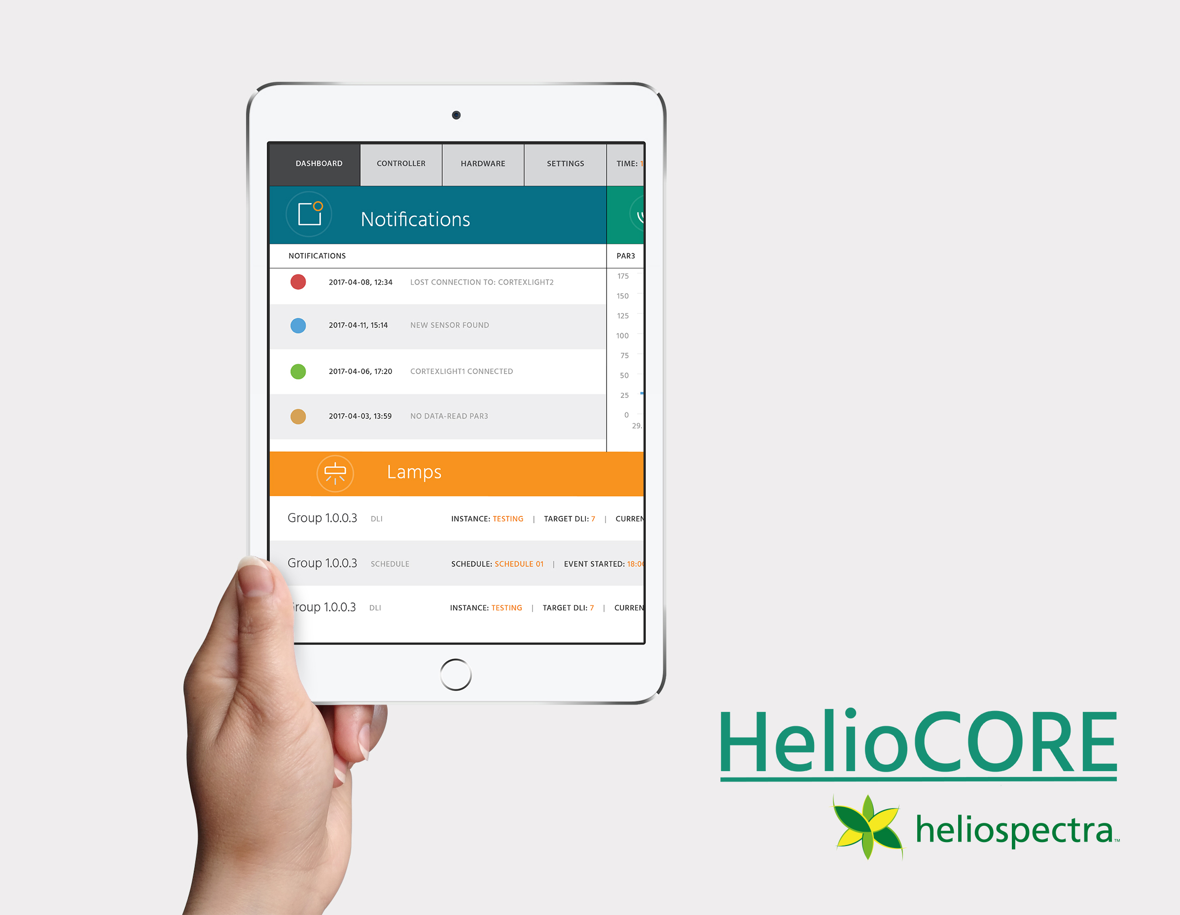 Heliospectras nya kontrollsystem byter namn till HelioCORE - Heliospectra